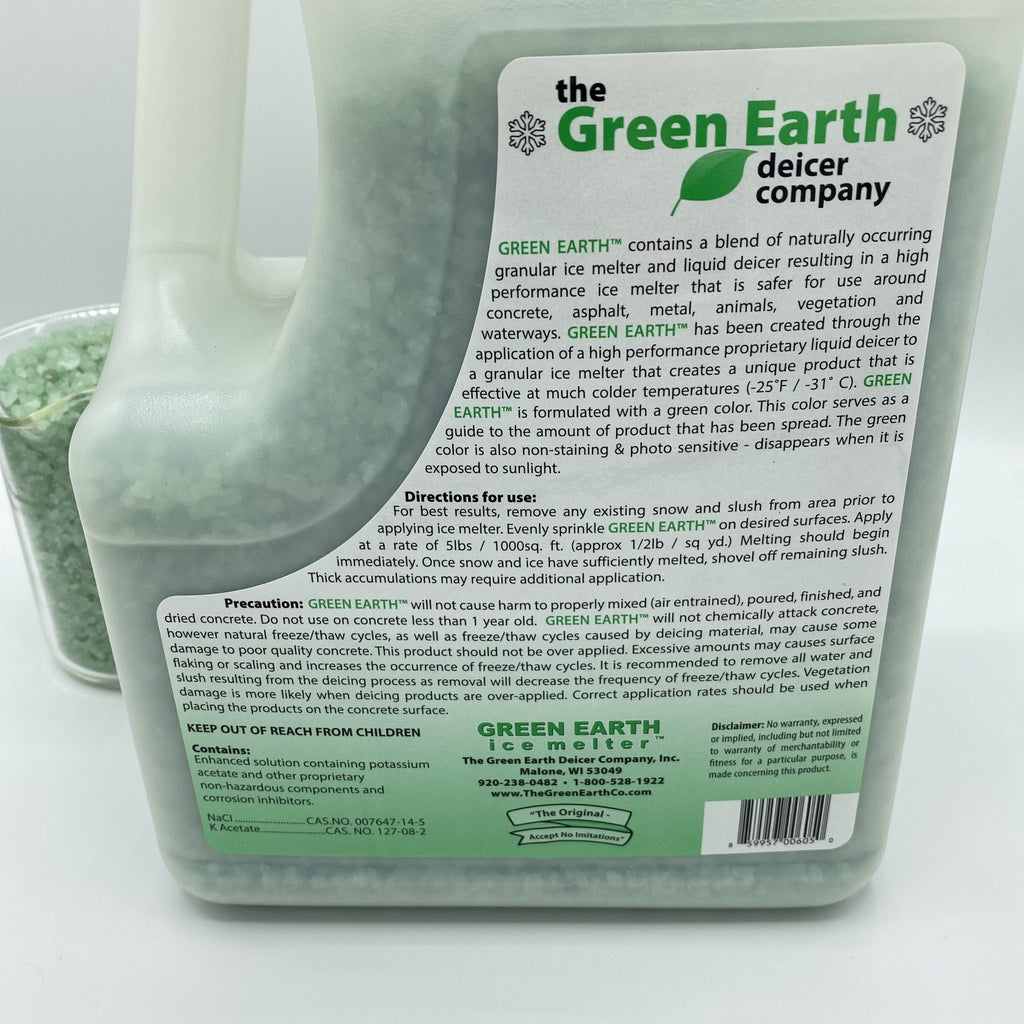 Green Earth Ice Melter Case of 4 shaker jugs 12 lb