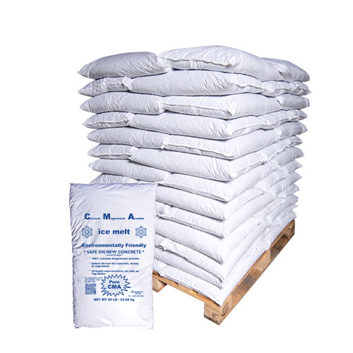 CMA Ice Melt (Pure) Calcium Magnesium Acetate | Pallet 40 Bags (50lb)