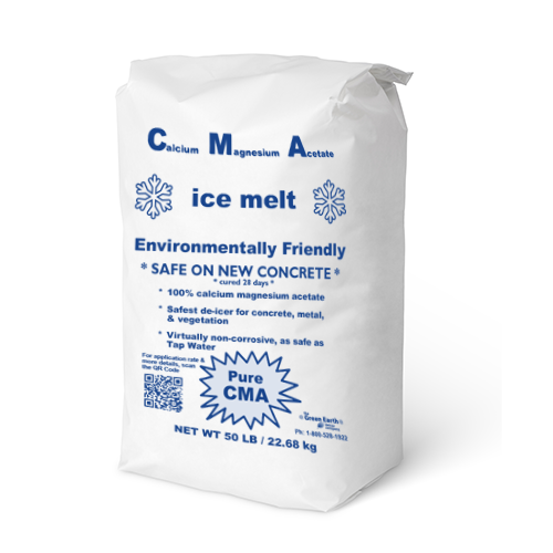CMA Ice Melt Calcium Magnesium Acetate | 20 Bags (50lb) | Green Earth