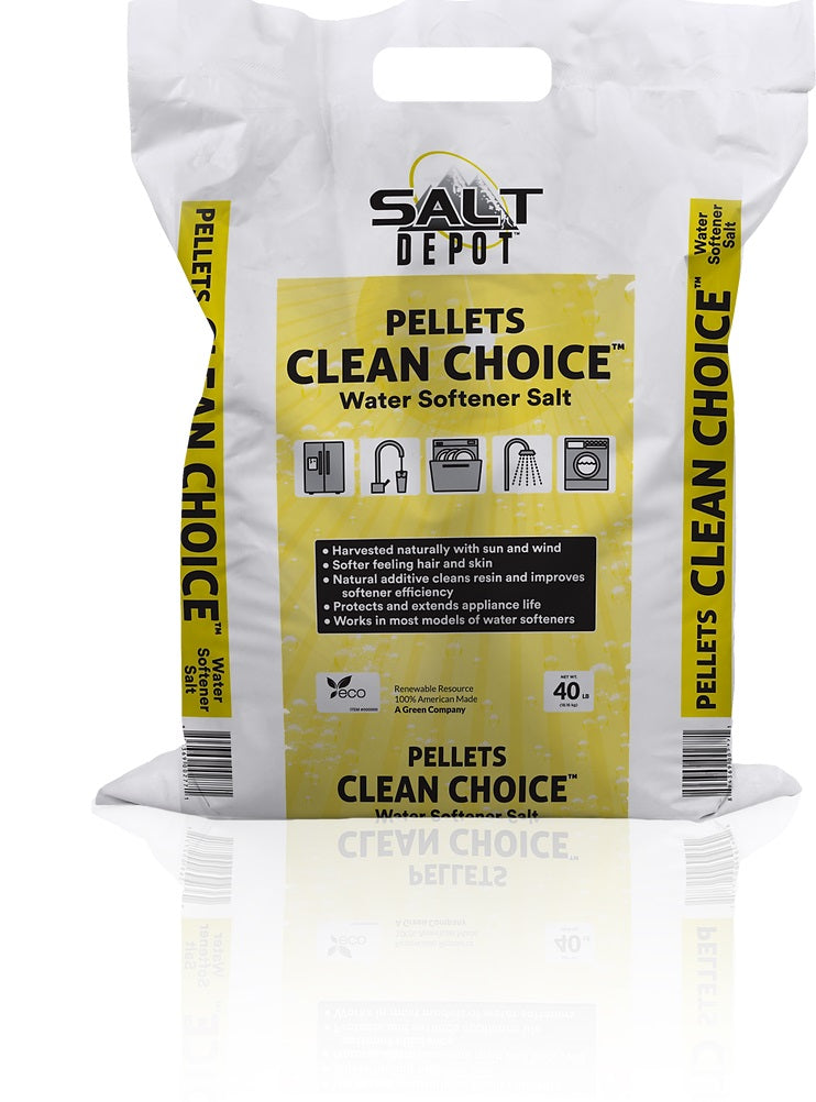 Water Softener Clean Choice Pellets 99.8% Pure - 40 lbs | 1 pallet