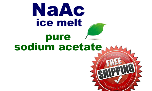 Sodium Acetate Deicer | 40 bags (50lb) | Green Ice Melt