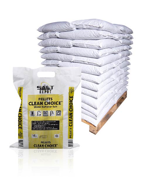 Water Softener Clean Choice Pellets 99.8% Pure - 40 lbs | 1 pallet